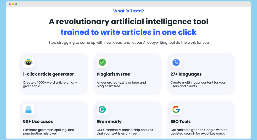 Texta.ai Lifetime Deal: Robust AI-Powered Copywriting Tool