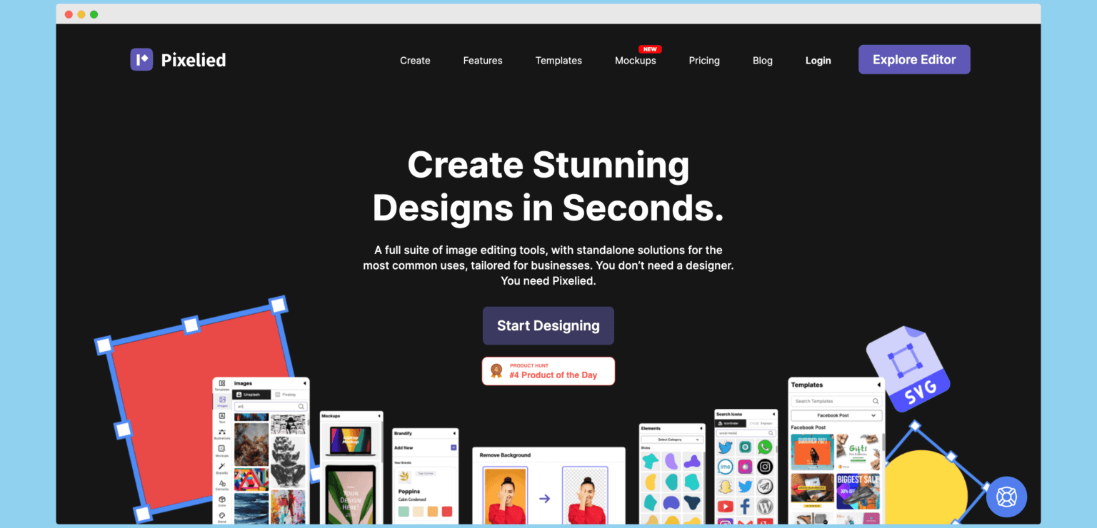 Pixelied Lifetime Deal: Design Astonishing Image with Template